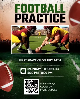 Football Flyer Templates | Customize & Download Instant