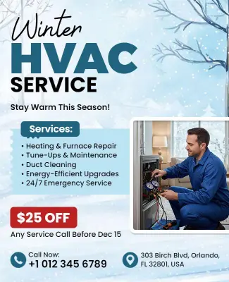 HVAC Flyer Templates – Free, Editable & Print-Ready