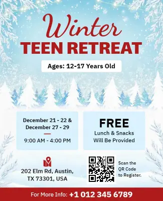 Retreat Flyer Templates | Free & Editable Online