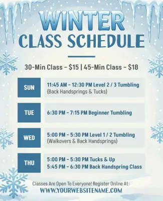 Schedule Flyer Templates - Free, Editable & Print-Ready