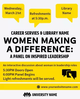 Panel Discussion Flyer Templates - Free to Customize & Share