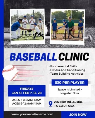 Baseball Flyer Templates – Easy to Customize & Instant Download
