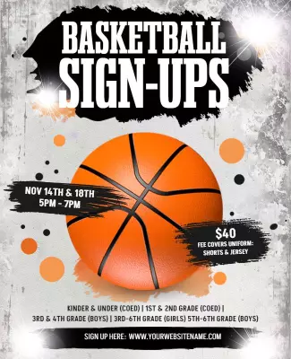 Basketball Flyer Templates - Free to Edit, Download & Print