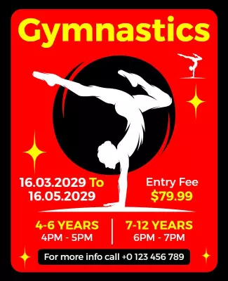 Free Gymnastics Flyer Templates for Kids & Classes